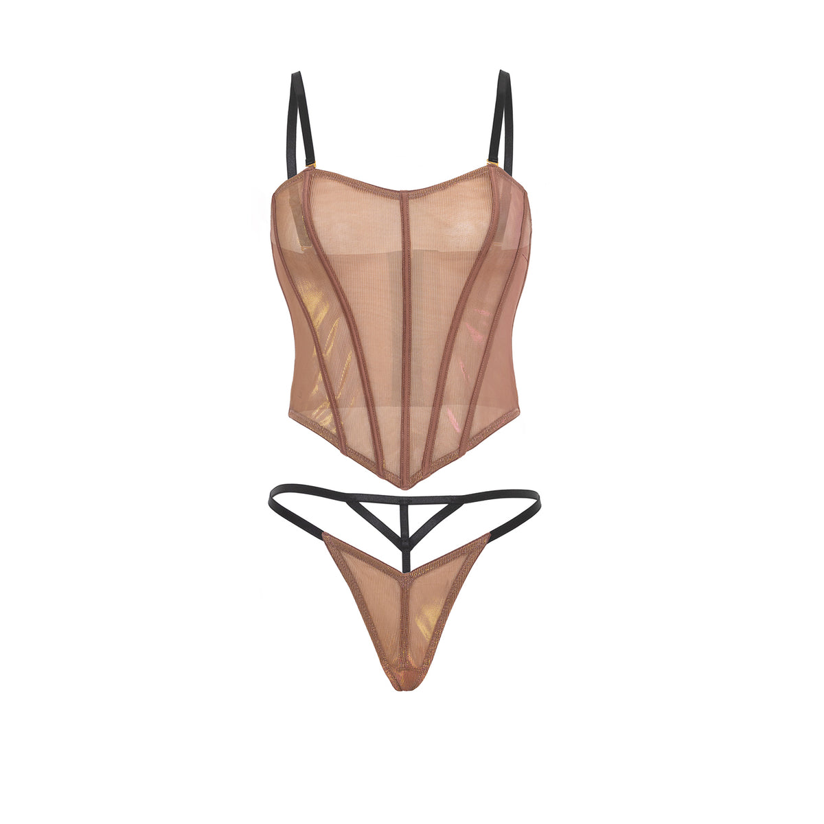 Nova Iridescent Bustier Bra Set – Oh La La Cheri