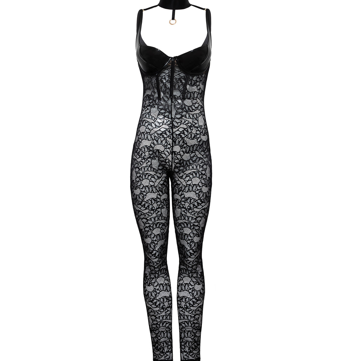 Fetish Wear Me Now, Wear Me Later Bustier Lace Catsuit – Oh La La Cheri